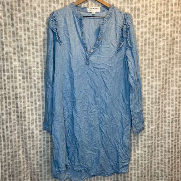 cloth & stone | Dresses | Anthropologie Cloth And Stone Denim Dress ...